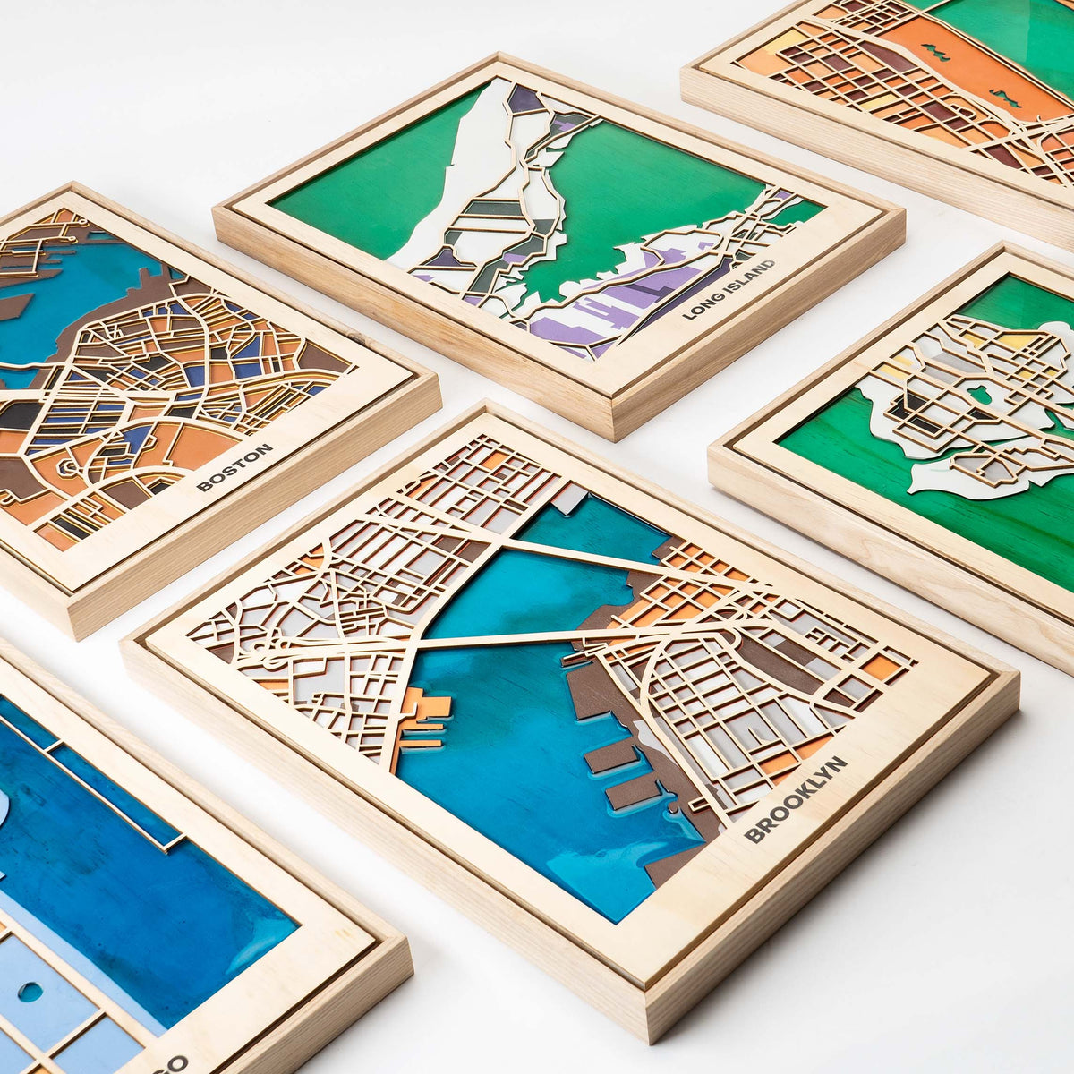 Artisanal Handcrafted Wood Wall Art | North Coast City Maps