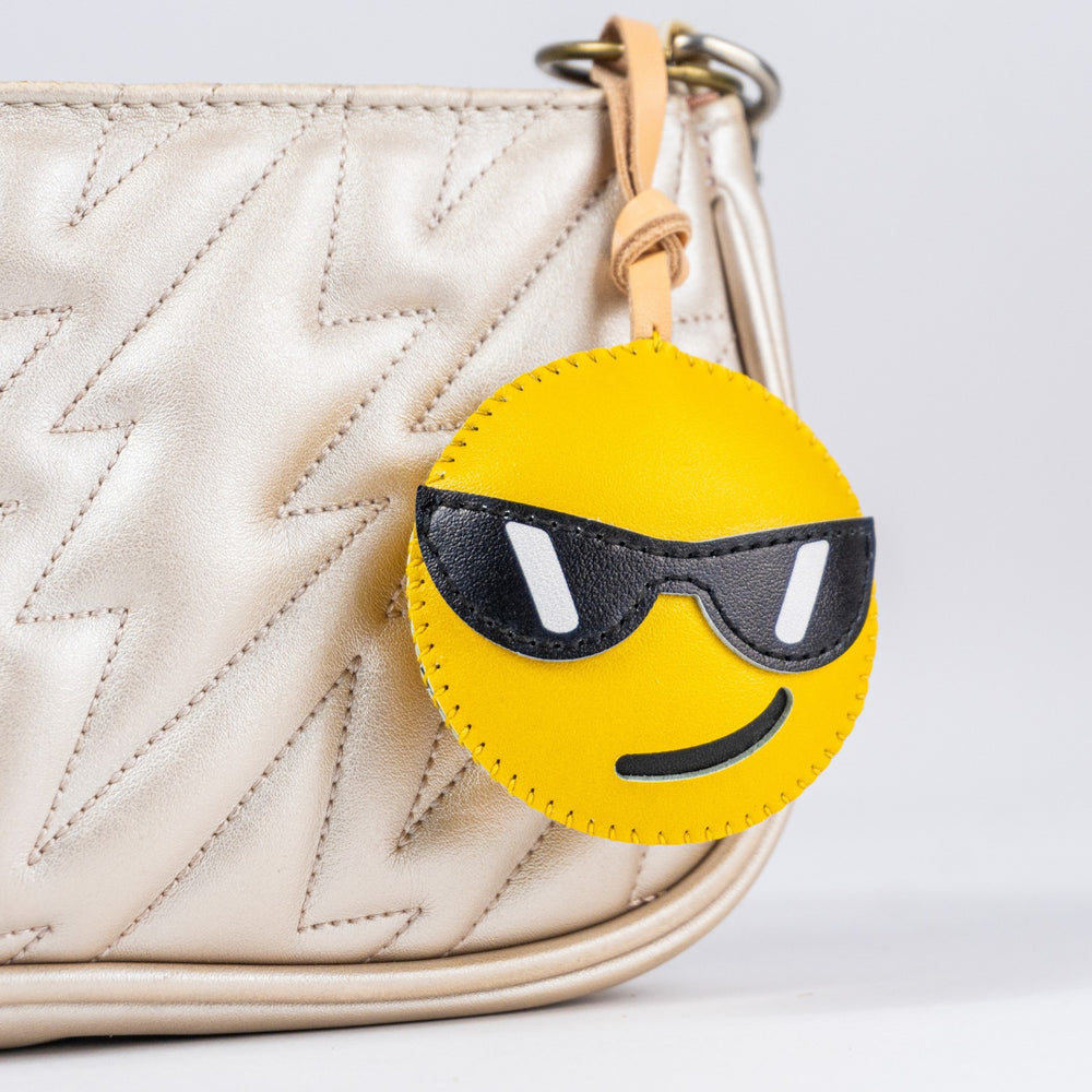 Handmade Leather Bag Charms | Emoji Collection